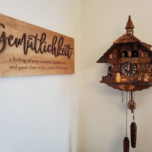 German Sign Wood Sign Pallet Sign Wedding Gift Gemutlichkeit Sign ...