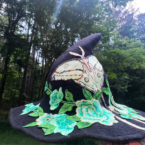 Flower Crown Witch Hat - Etsy