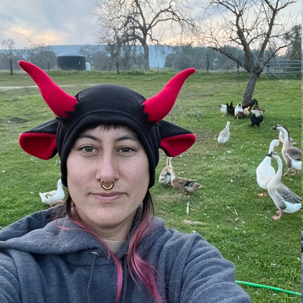 Uwu Bunny Hat Owo Fleece Beanie Cute Floppy - Etsy