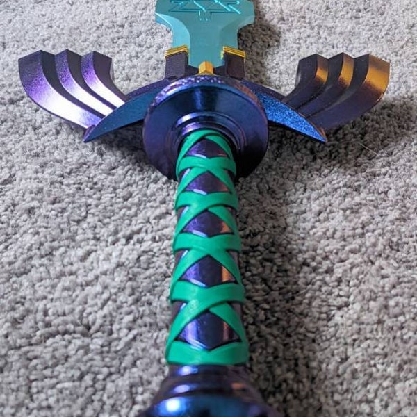 Zelda Master Sword V3 Life Size Metal Replica, Breath of the Wild ...