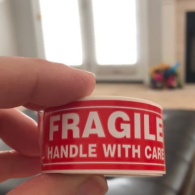 This End up Arrow Labels Shipping Warning Handling Stickers 4x8 Label ...