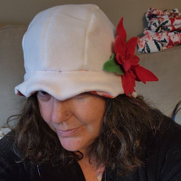 Womens Flapper Hat Pattern- Felt With Bias Cut Brim Chemo Hair Loss Hat ...