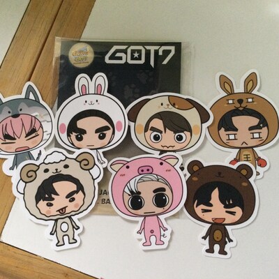GOT7 Stickers Gotoon Animals Die-cut Weatherproof Stickers Set/pack ...