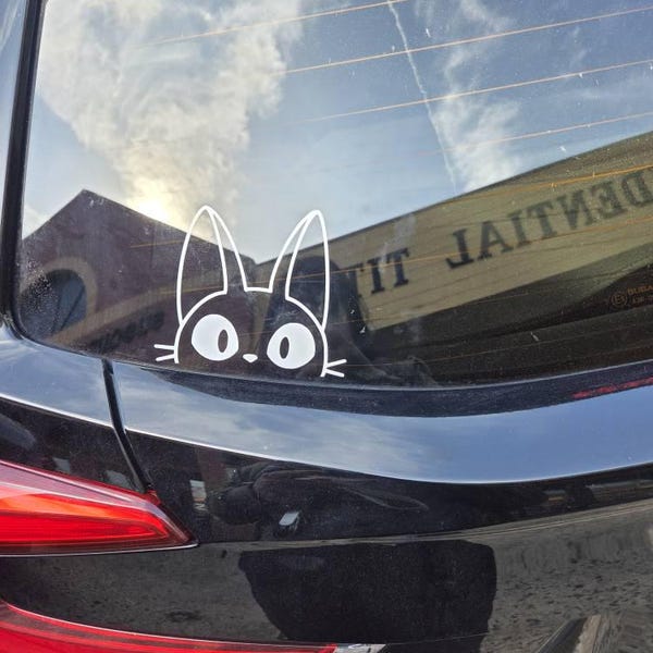 Kiki's Delivery Service Peeking Jiji Cat Inspired Window/ Car /mirror ...
