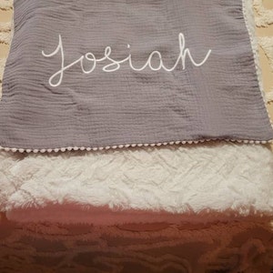 Baby Cot Organizer, Bedside Natural Linen Pocket, Diapers Organizer ...