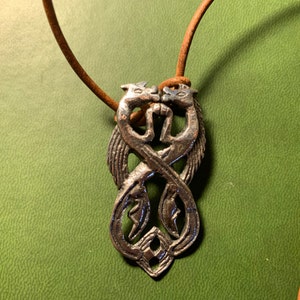 Anglo Saxon Raven Pendant Based on the Sutton Hoo Shield Mount | Etsy UK