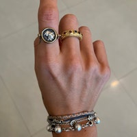 Stunning Human Face Silver Ring-sterling Silver Head Ring Polygon Face ...