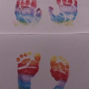 Rainbow Ink Pad, Rainbow Stamp Pad, 3x2 Ink Pad, Rainbow Baby Keepsake ...