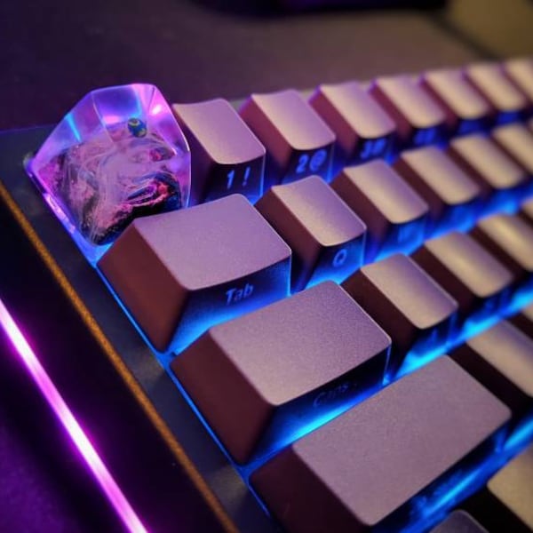 Galaxy Artisan Keycap, Space Resin Keycap, Interstellar Artisan Keycap ...