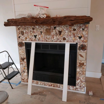 Coastal Decor Shell Tiles Fireplace Tiles Sea Shells - Etsy