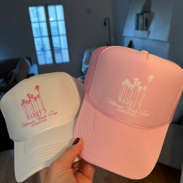 Personalized Bach Club Party Hats, Bachelorette Trucker Hats, Custom ...