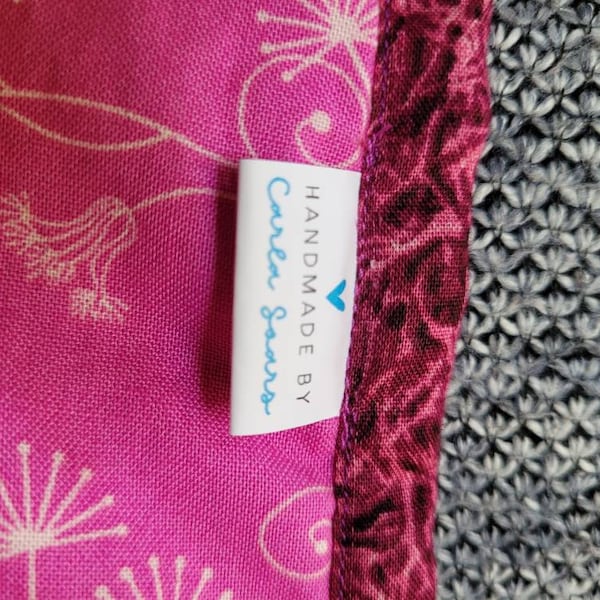 Custom White Fabric Clothing Labels Product Tags Handmade Items ...