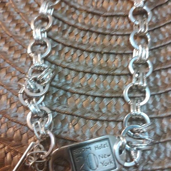 NEW Silver Bold Chain Necklace, Uno De 50 Style Necklace, Antique ...