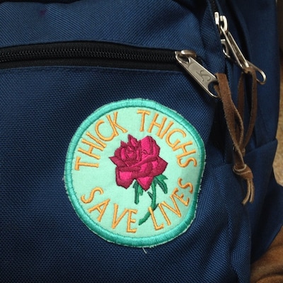 Thick Thighs Saves Lives Embroidered Patch - Etsy
