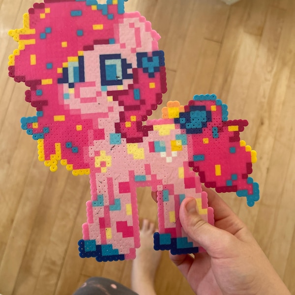 Scene Rainbow Dash Mlp Perler Fuse Beads 8.5x9 Inches - Etsy