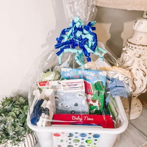 Baby Shower, Welcome Baby Gift Basket - Etsy