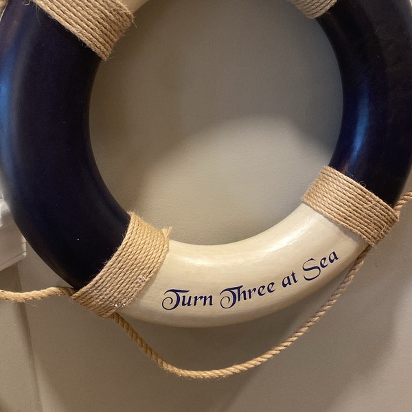 Custom Life Ring - USCG Life Ring | Custom Pool Decor | Custom Boat ...
