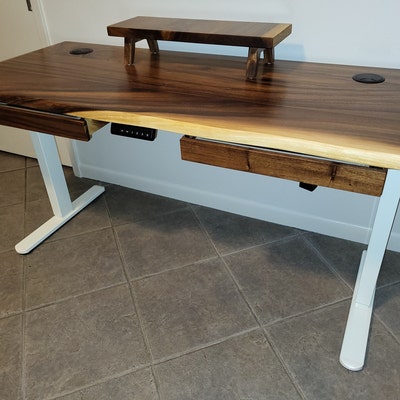 Wood Desk Top Desk Top Solid Wood Desk Top Live Edge Desk Top Wood Desk ...