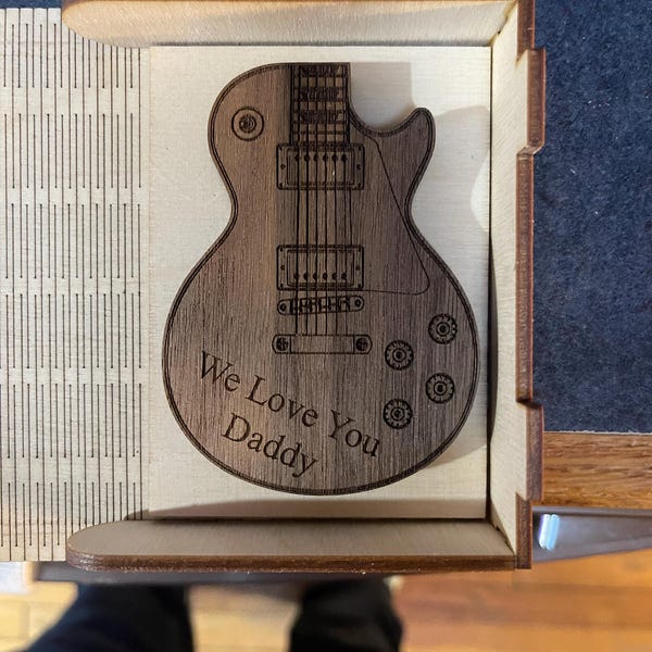 Personalized Guitar Pick With Case for Fathers Day, Gift for Him ...