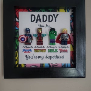 Gifts for Dad: Set of 8 Superhero Figures Personalised - Etsy