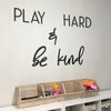 Play Hard & Be Kind Wall Sign, Playroom Wall Decor, Playroom Signs ...