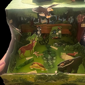 Printable Diorama Cut & Paste Shoebox Project, Create a Ocean Habitat ...