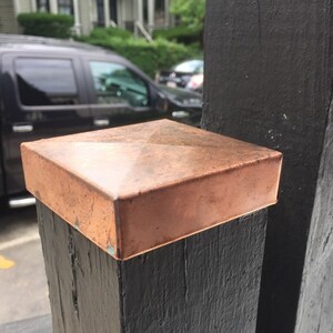 Solid Copper Post Caps - Etsy
