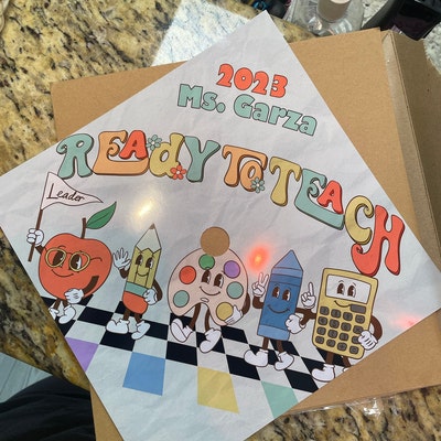 Ready to Teach Personalized Cap Decoration for Graduation, Custom ...