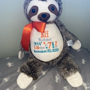 Sloth Baby Blanket Sloth Baby Shower Gift Boy Minky Baby | Etsy