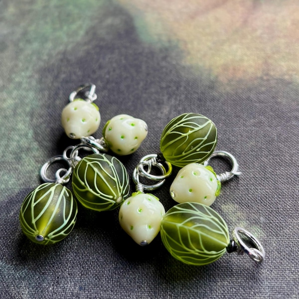 1 (one) Moth Glass Bead, Lampwork Butterfly Bead, Handmade Butterfly ...