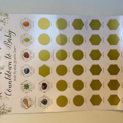 Scratch off Pregnancy Countdown Chart Pregnancy Growth Tracker Nursery ...