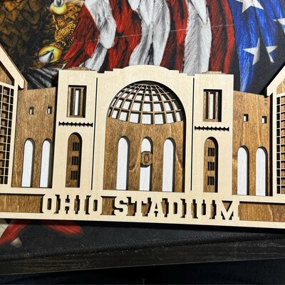 Laser Cut SVG Digital Cut File ann Arbor, Michigan Skyline and 3D ...