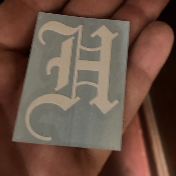 Old English Capital Letter H - Vinyl Decal Sticker Large Sizes ...