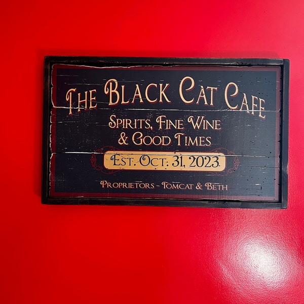 Custom Distressed Irish Pub Proprietor Sign - Rustic Hand Made Vintage ...