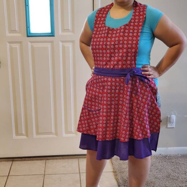 Kitchen Cobbler Lined Apron Smock Halloween Cautions Handmade Kitchen ...