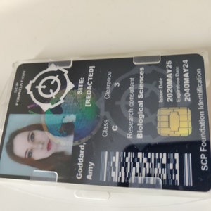 SCP Foundation Secure Access ID Card Updated Design | Etsy