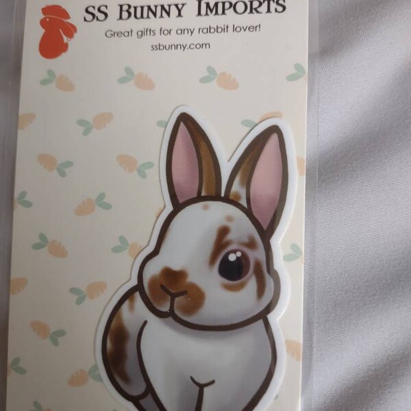 Broken Orange Bunny Sticker; Bunny Car Sticker, Rabbit Tablet Sticker ...