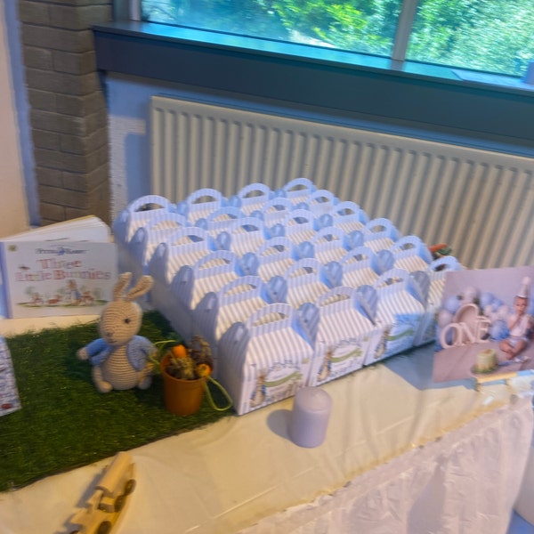 Peter Rabbit Personalised Children’s Party Box Gift Bag Favour - Etsy