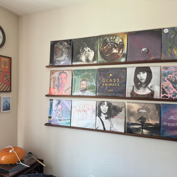 Floating Record Shelf Vinyl Floating Shelf Vinyl Storage Shelf Record ...