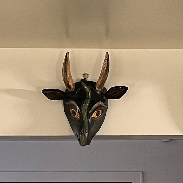 Great Devil God Japanese Noh Mask | Daikijin | Hand Carved Hand Painted ...