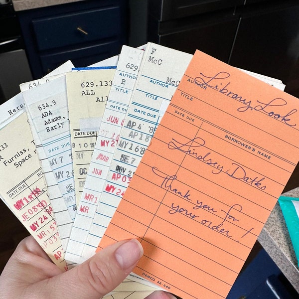 25 Vintage Library Borrower Cards (one or Zero Signatures or Stamps) - Etsy