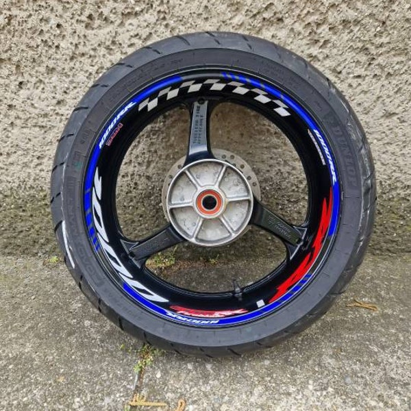 BMW S1000RR Wheel Decals Set S1KRR Sticker Rim Set S 1000RR Fluorescent ...