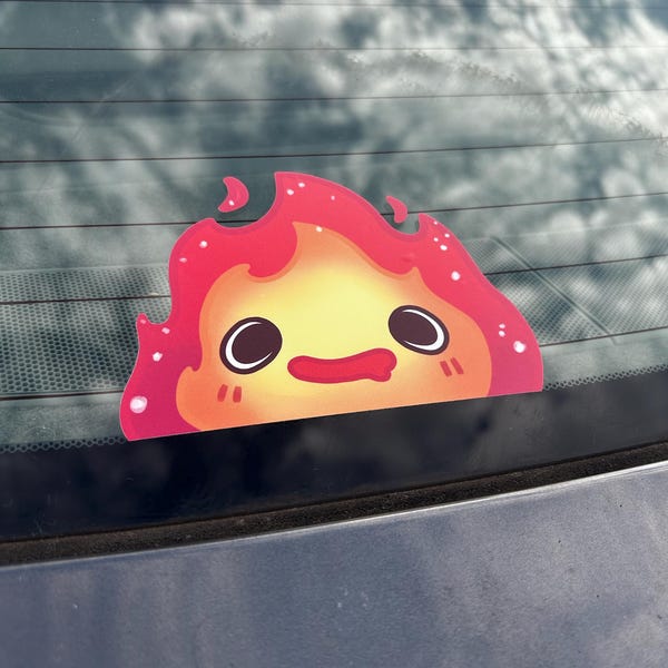 Derpy Fire | Holographic Anime Game Chibi Car Laptop Vinyl Decal ...