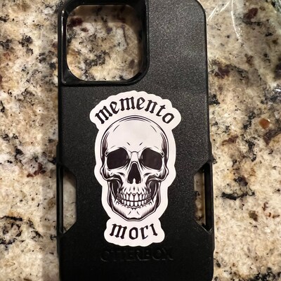 Memento Mori Skull Sticker Remember You Must Die Laptop Phone Water ...