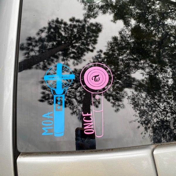 Kpop Car Decal, Vinyl Sticker, Light Stick, Sticker for Cars - Boy ...