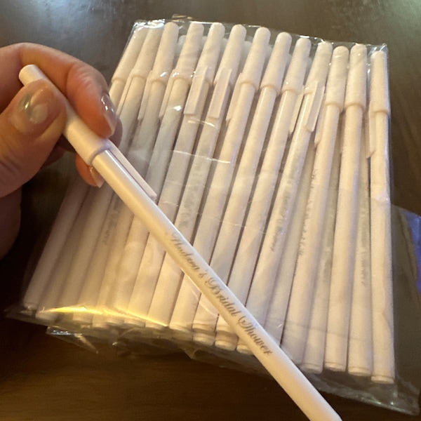 Candy Cane Pens With Peppermint Blue Ink - Etsy