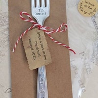 Fork Cheese Markers - Vintage Fork - Charcuterie Forks - Hand Stamped ...