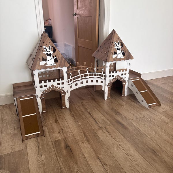 Large Wizard Rabbit Tower: A Magical Nest | Medieval Design Bunny ...