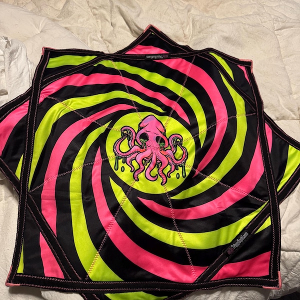 Trippy Squid Flowstar - "v2.0" UV Reactive Sacred Geometry Purple/pink ...