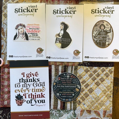 St. Clare of Assisi Waterproof Sticker Catholic Sticker - Etsy